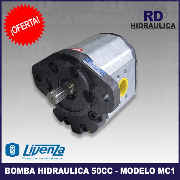 Bomba hidráulica 50CC modelo MD1 / Livenza - RD HIDRÁULICA