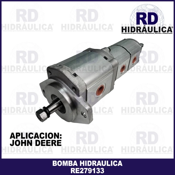 BOMBA HIDRAULICA RE279133 PARA TRACTOR AGRICOLA JOHN DEERE - RD HIDRÁULICA